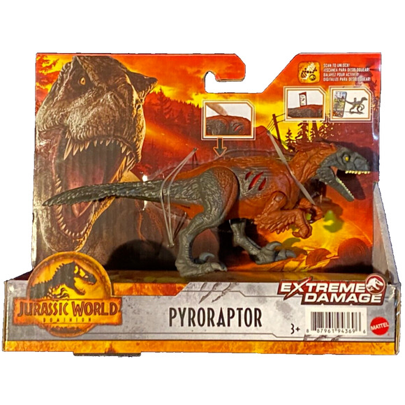Mattel | Toys | 222 Jurassic World Dominion Extreme Damage Pyroraptor ...